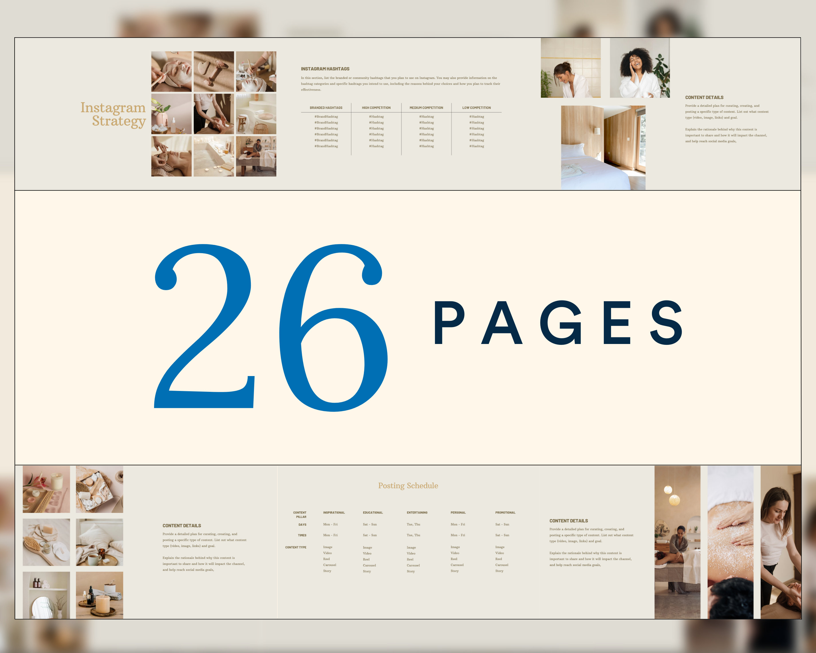 Instagram Strategy Canva Template Social Media Strategy - Etsy