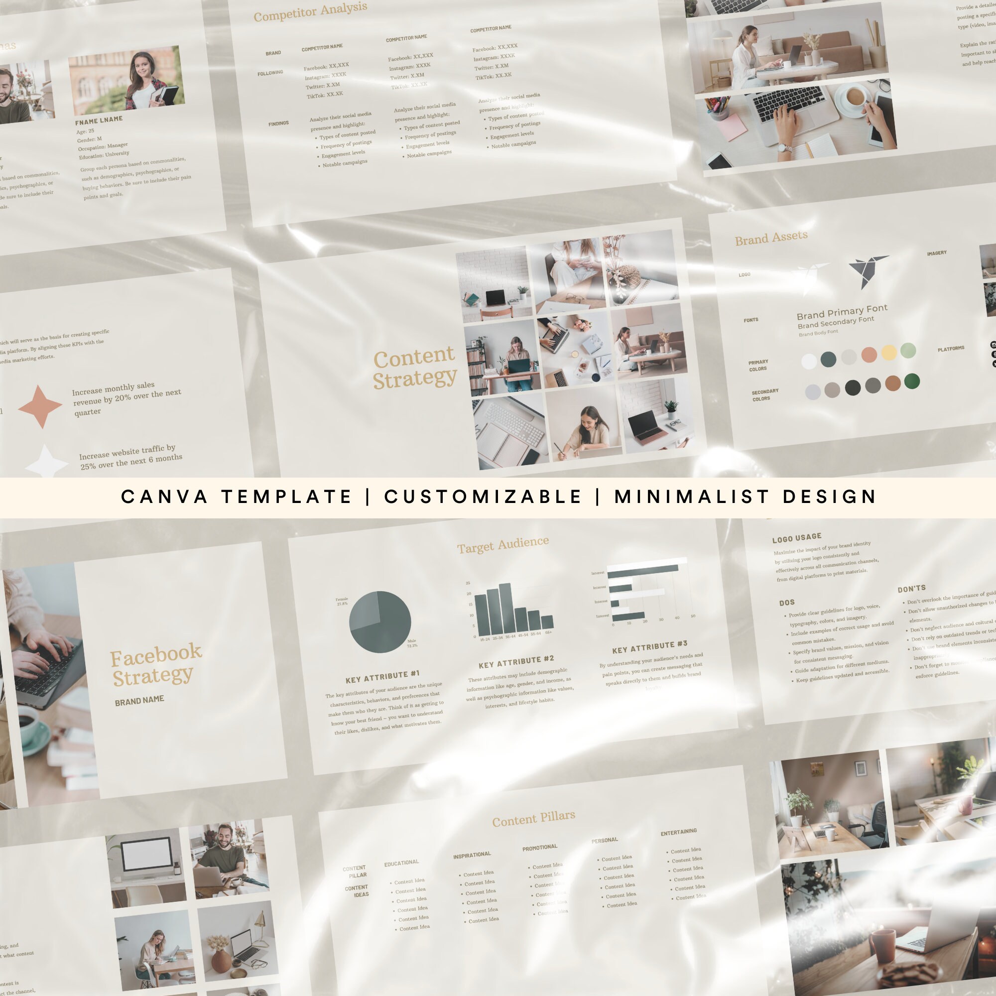 Facebook Strategy Template Social Media Strategy Marketing Strategy ...