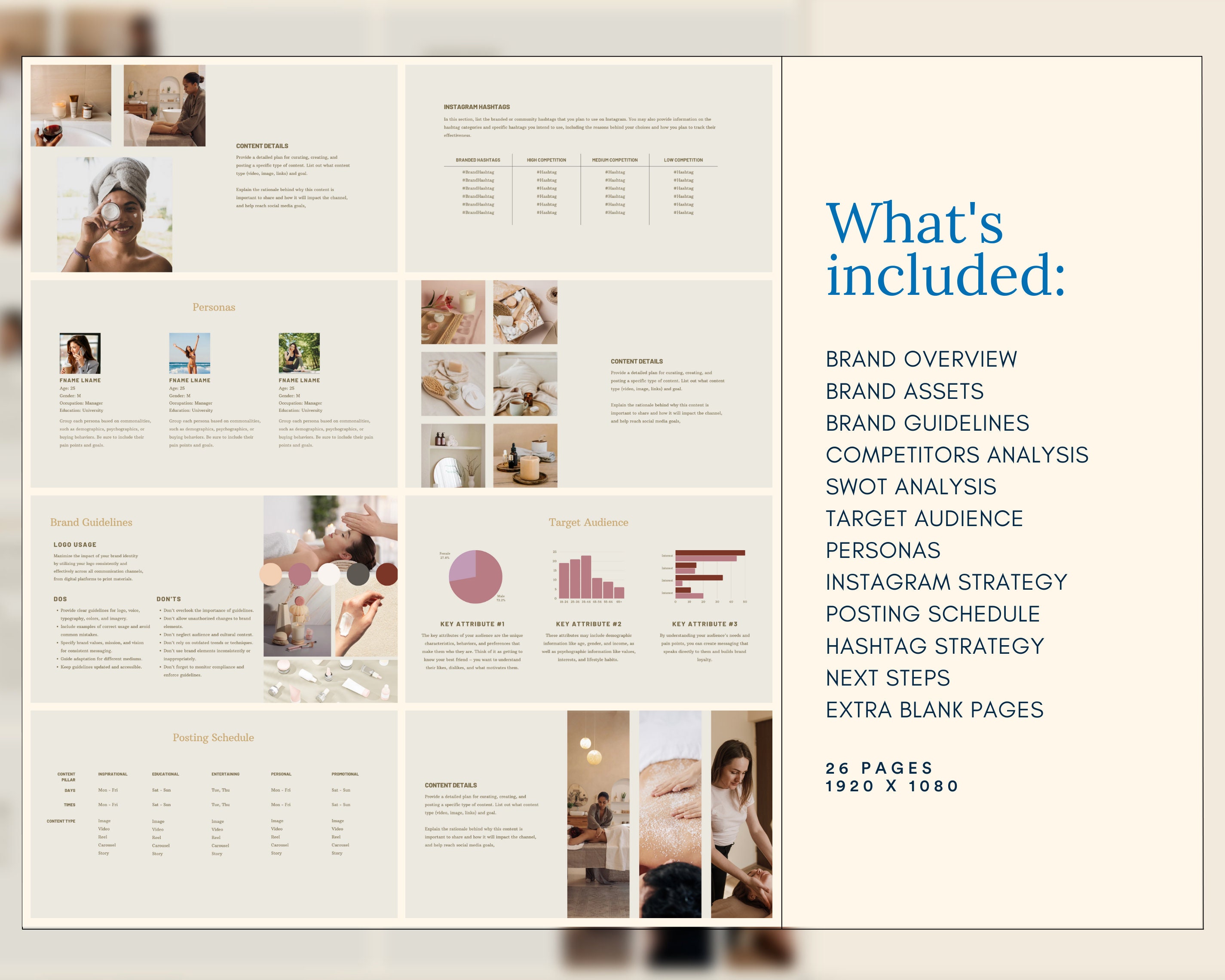 Instagram Strategy Canva Template Social Media Strategy - Etsy