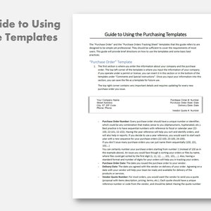 Purchase Order Form & Purchase Orders Tracking Sheet. Pdf/microsoft ...