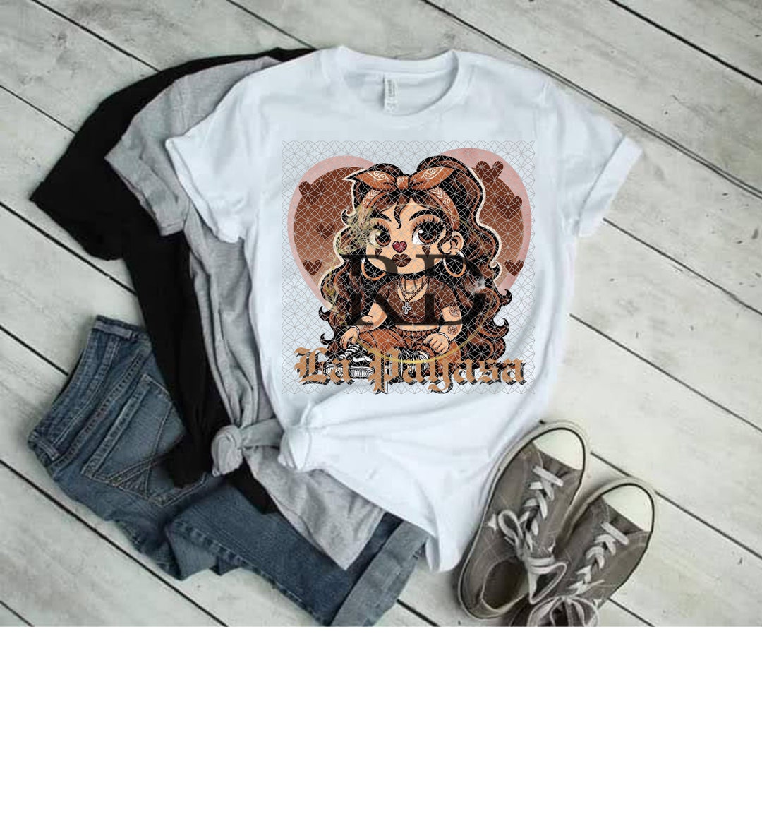 La Payasa Chicano Designs Style PNG Digital File , Sublimation, Dtf ...