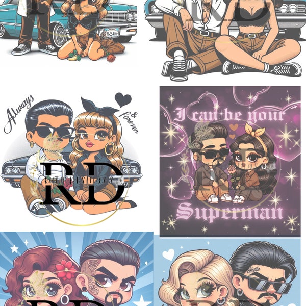 Chicano Couple Art Etsy