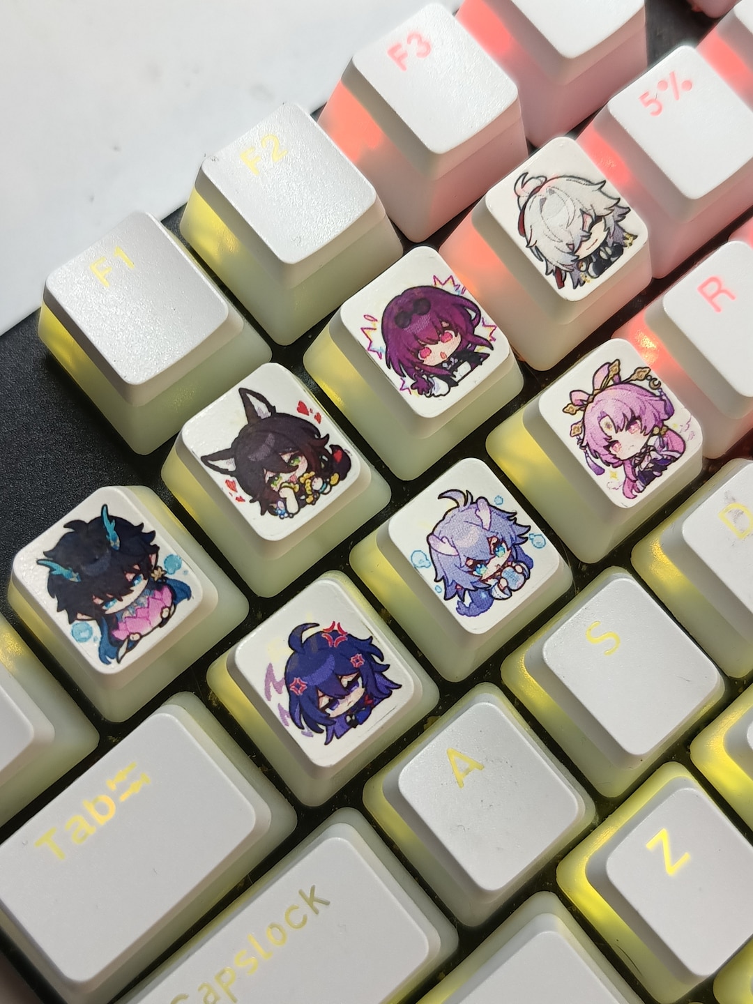 Honkai Star Rail Custom Keycap HSR Decal Keys Artisan Keycap - Etsy