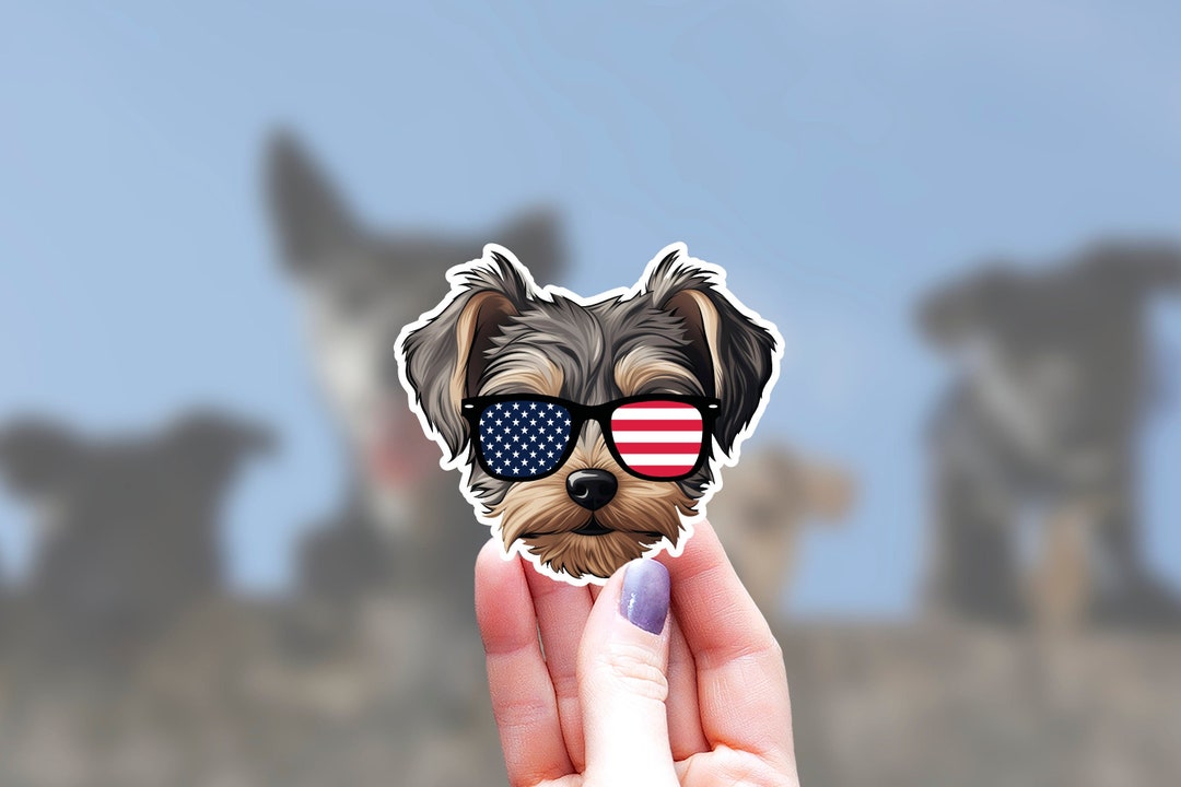 Yorkie Dog Sticker Waterproof Sticker Dog Life Dishwasher - Etsy