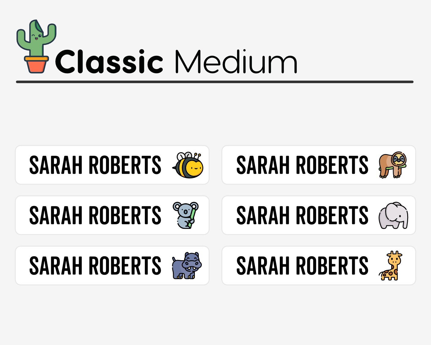 Waterproof Labels Name Labels Personalized Labels School - Etsy