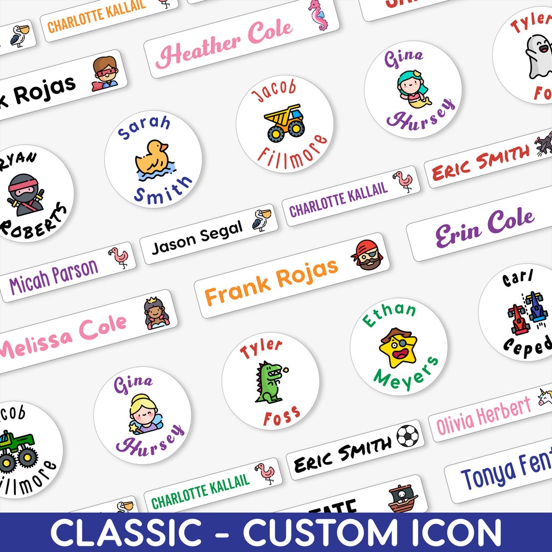 Personalized Waterproof Daycare Labels School Labels - Etsy