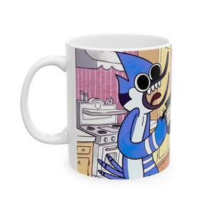 Regular Show Mug: Mordecai & Rigby Cartoon Fan Gift - Etsy
