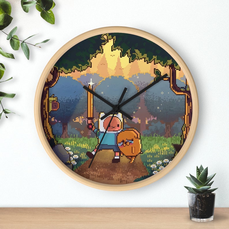 Adventure Time Fan Made Pixel Art Custom Wall Clock Gift, for Cartoon ...