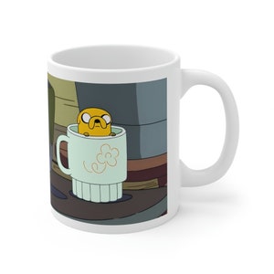 Cute Adventure Time Mug, Jake the Dog in a Cup, Finn and Jake, 11oz ...