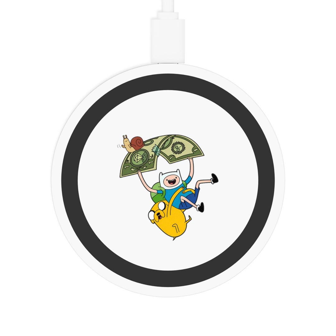 Adventure Time Finn and Jake Flying on Dollar Wireless Charging Pad ...