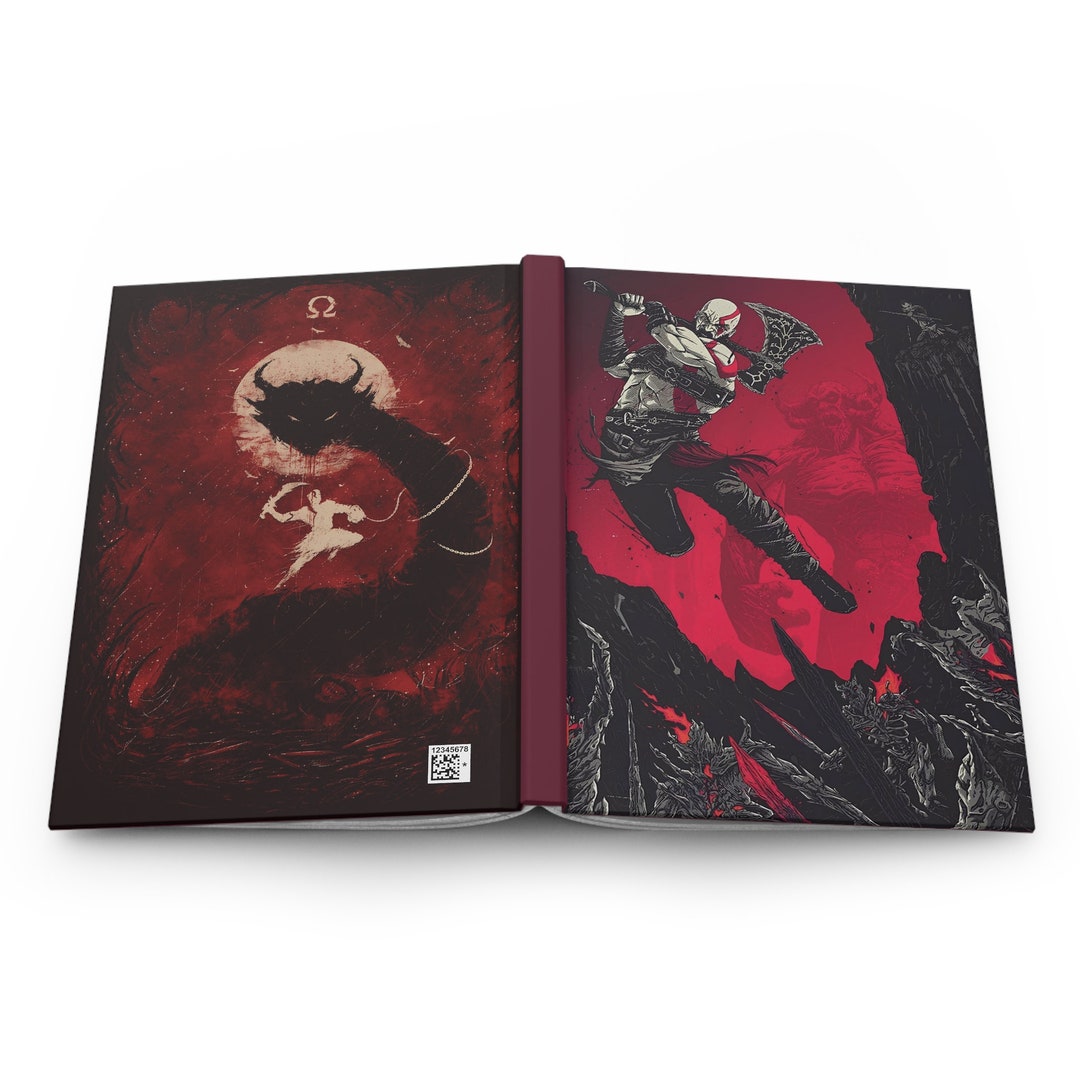 Custom God of War Kratos Aesthetic Journal Gift for Gamer, Ragnarok Art ...
