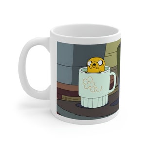 Cute Adventure Time Mug, Jake the Dog in a Cup, Finn and Jake, 11oz ...