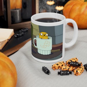 Cute Adventure Time Mug, Jake the Dog in a Cup, Finn and Jake, 11oz ...