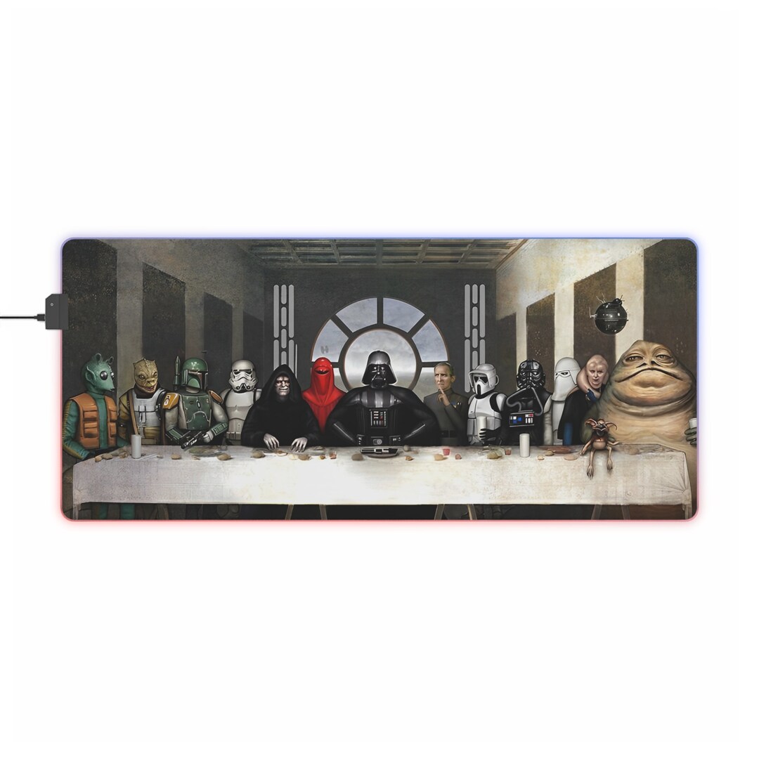 Leonardo Da Vinci Last Supper LED Gaming Mouse Pad: Anti-slip Desk Mat ...