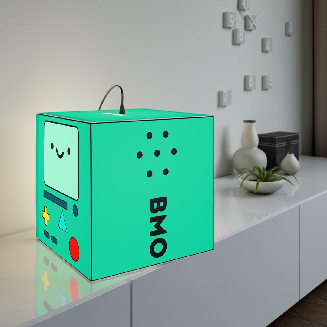 Adventure Time Bmo Cute Light Cube Lamp, Fan Art Design Cartoon Network ...