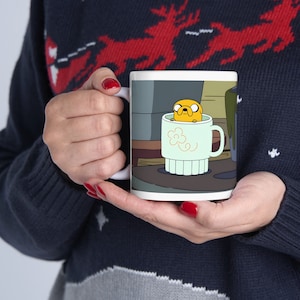 Adventure Time Mug Jake the Dog Finn Ceramic Cup, 11oz,15oz Cartoon ...