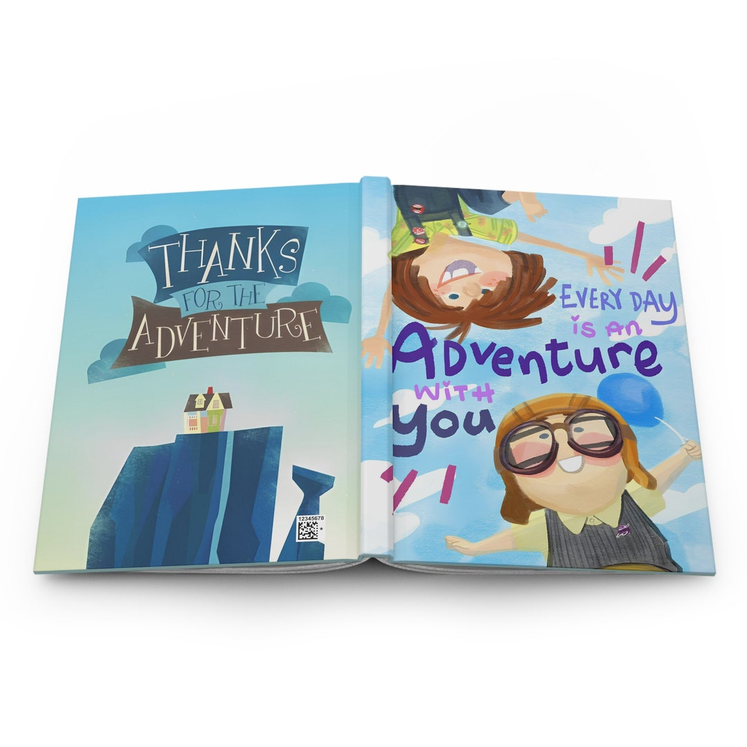 Pixar UP Carl and Ellie Inspired Fan Art Journal, Disney Lover Gifts ...