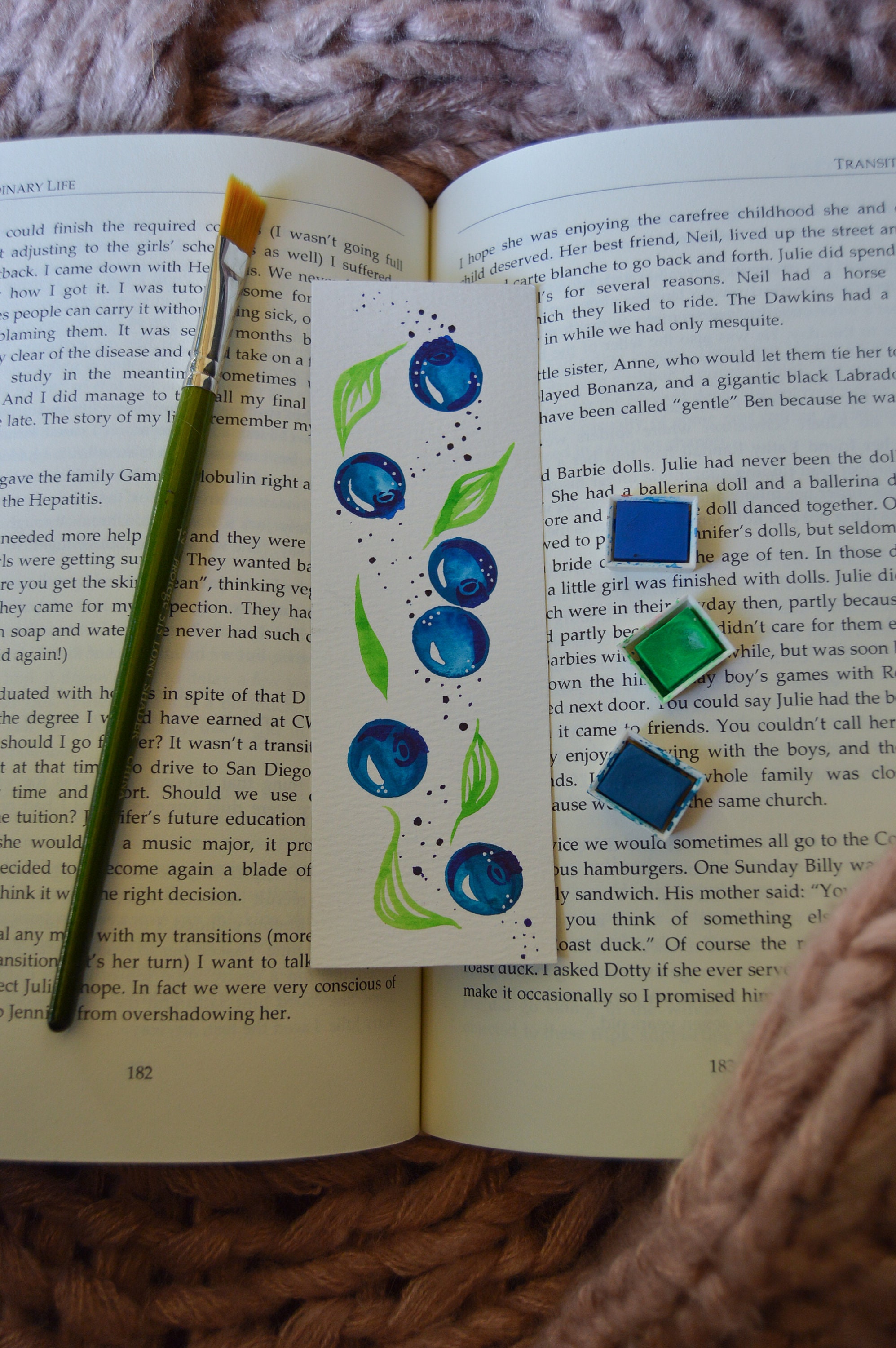 Set of 3 Hand-painted Fruit Watercolor Bookmarks - Etsy