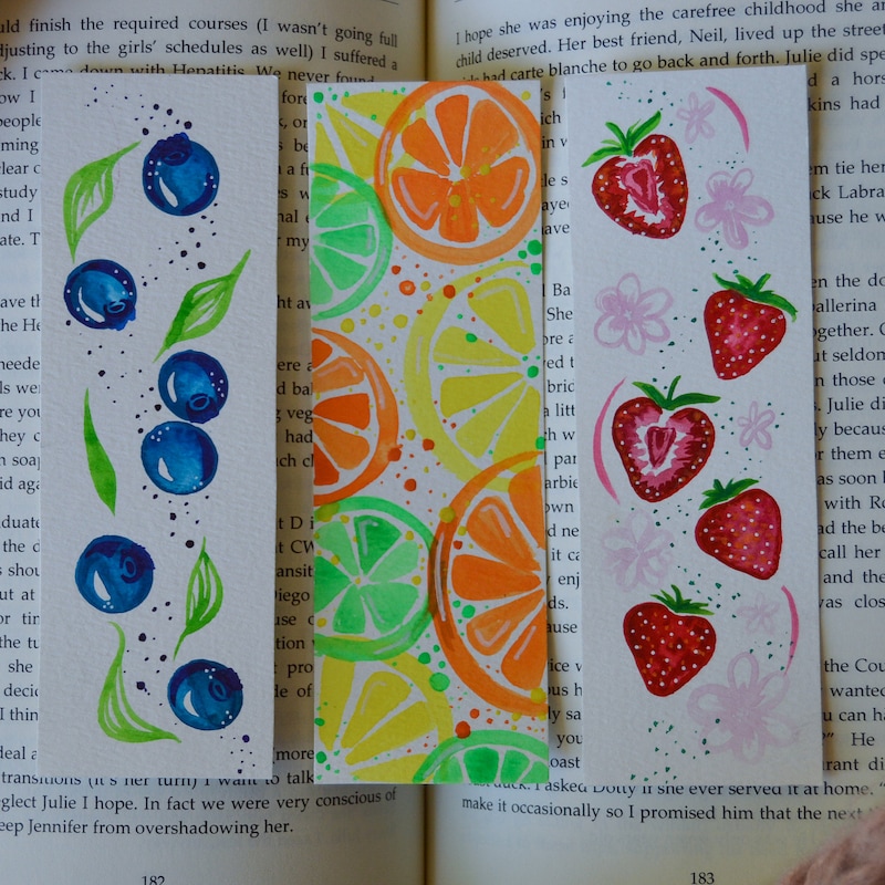Watercolor Bookmark - Etsy