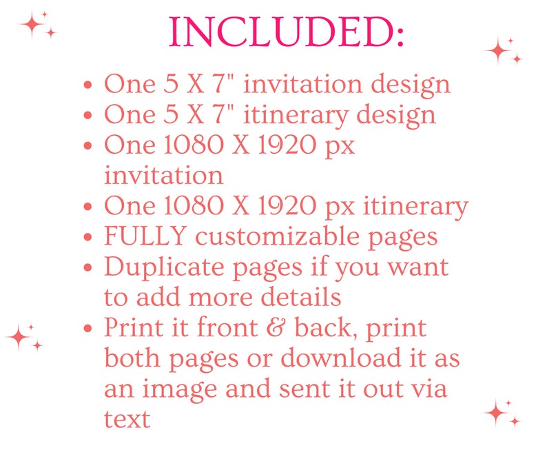 Bachelorette Invitation & Itinerary | Digital Download | Fully ...