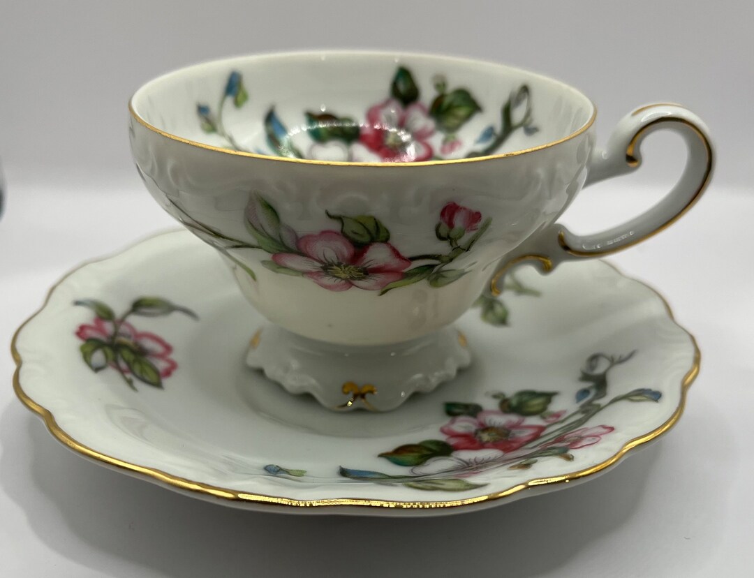 Okata China Cup and Saucer Made in Japan - Etsy