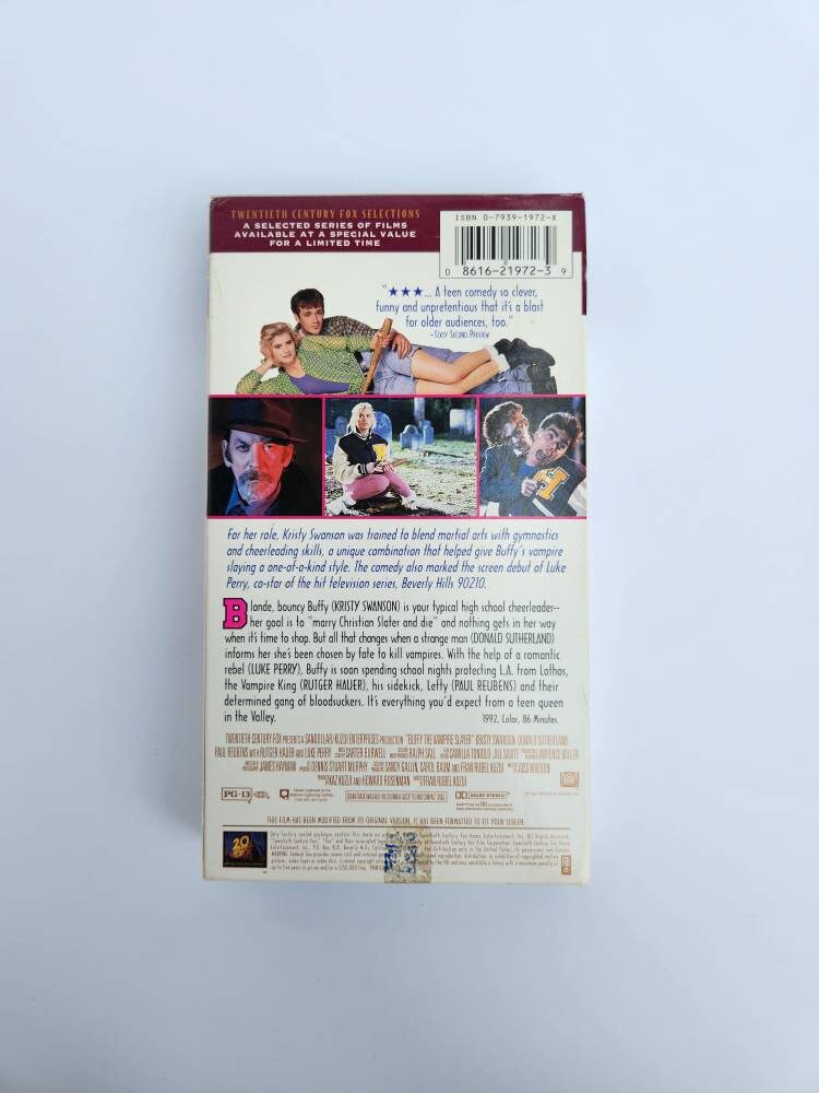 Buffy the Vampire Slayer VHS 1992 - Etsy