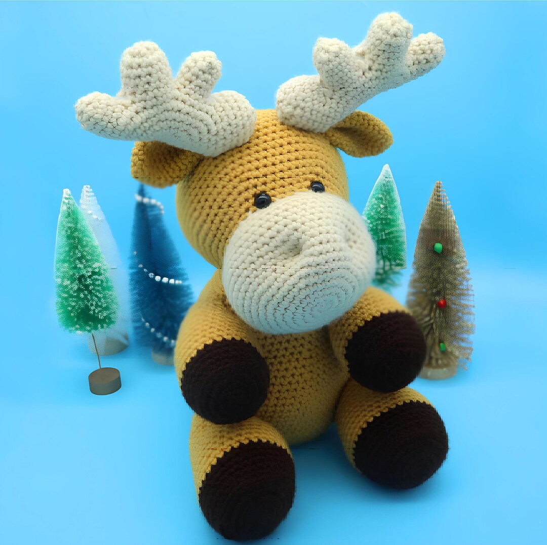 Moose Crochet Pattern, Crochet Moose, Moose Tutorial, Amigurumi ...