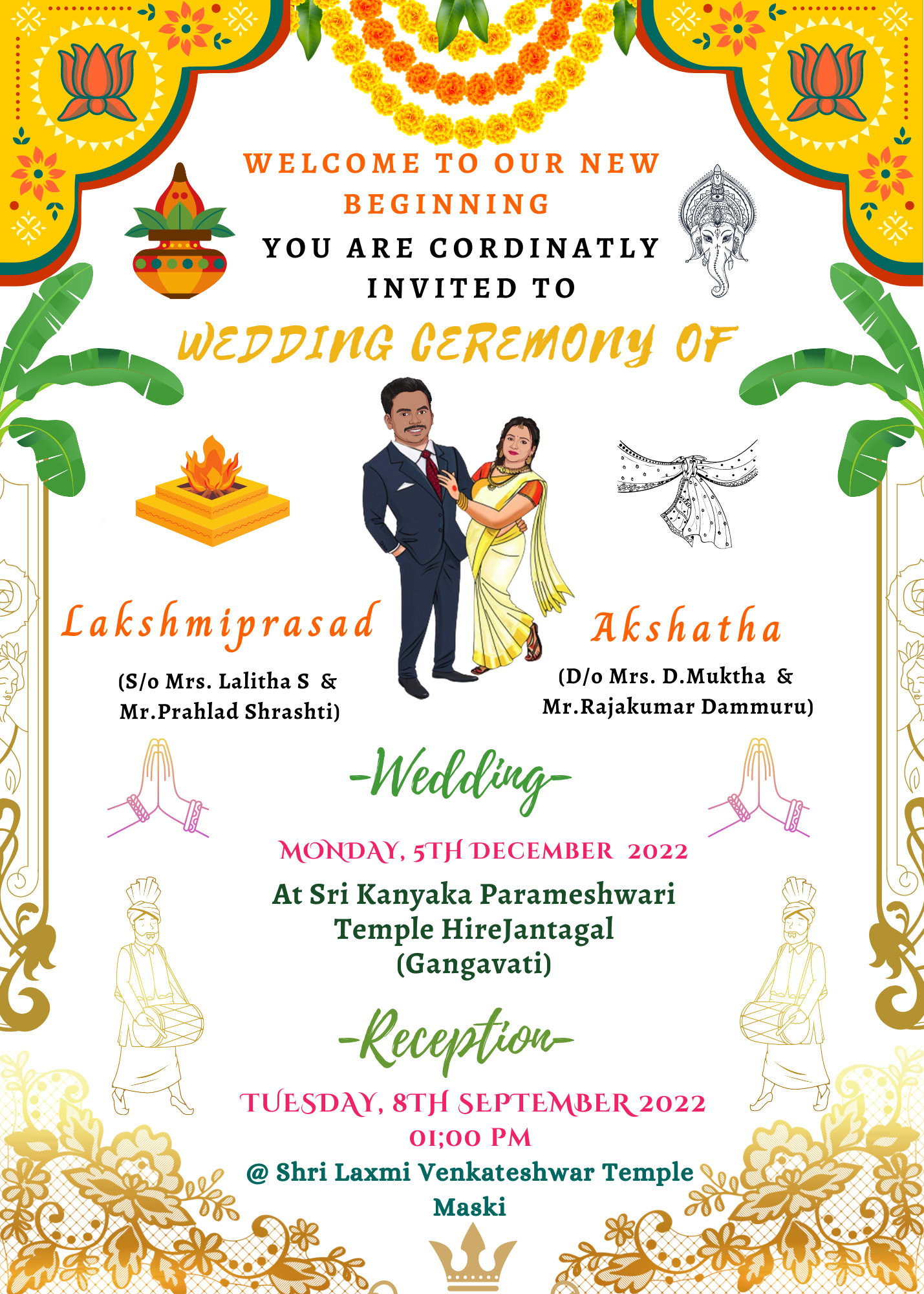 Indian Wedding Invitations & Wedding Card Hindu Signs Hindu - Etsy