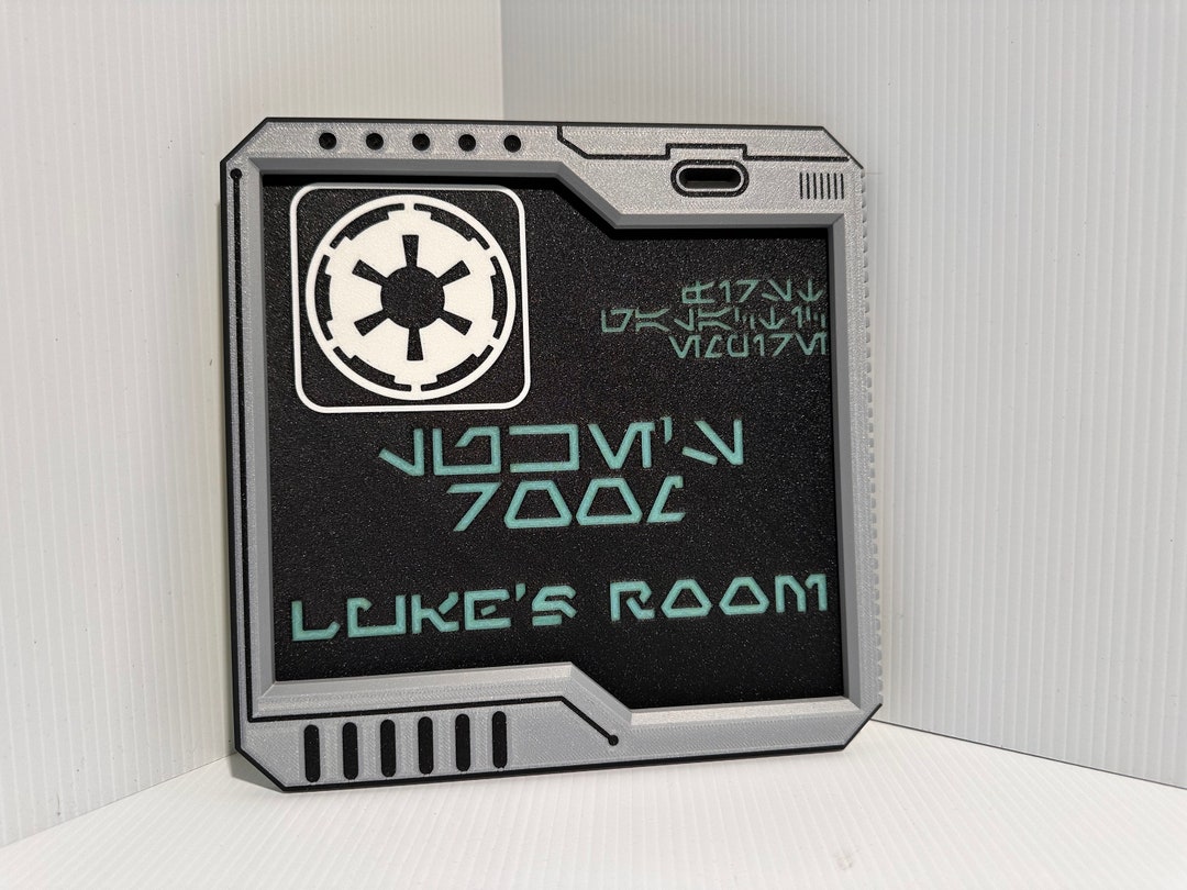 Star Wars Themed Door Sign/wall Art/name Plate - Etsy
