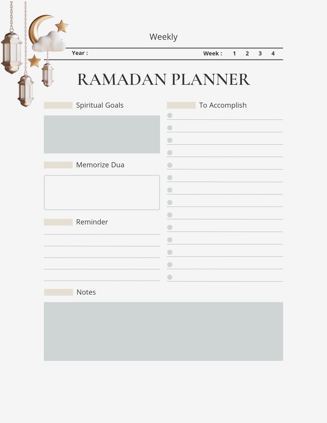 RAMADAN DIGITAL PLANNER Salah and Quran Tracker and to Do List,ramadan ...