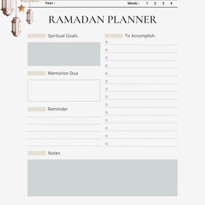RAMADAN DIGITAL PLANNER Salah and Quran Tracker and to Do List,ramadan ...