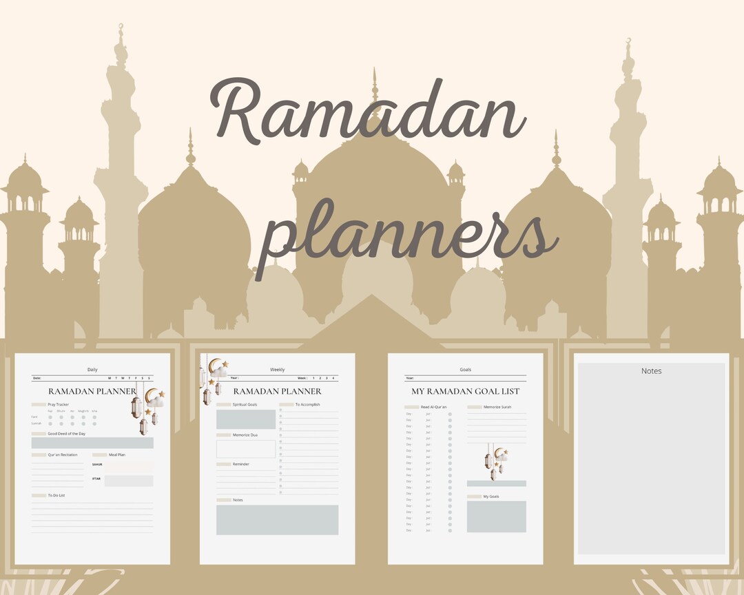 RAMADAN DIGITAL PLANNER Salah and Quran Tracker and to Do List,ramadan ...
