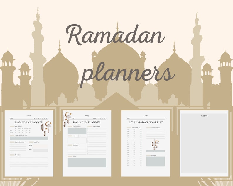 RAMADAN DIGITAL PLANNER Salah and Quran Tracker and to Do List,ramadan ...