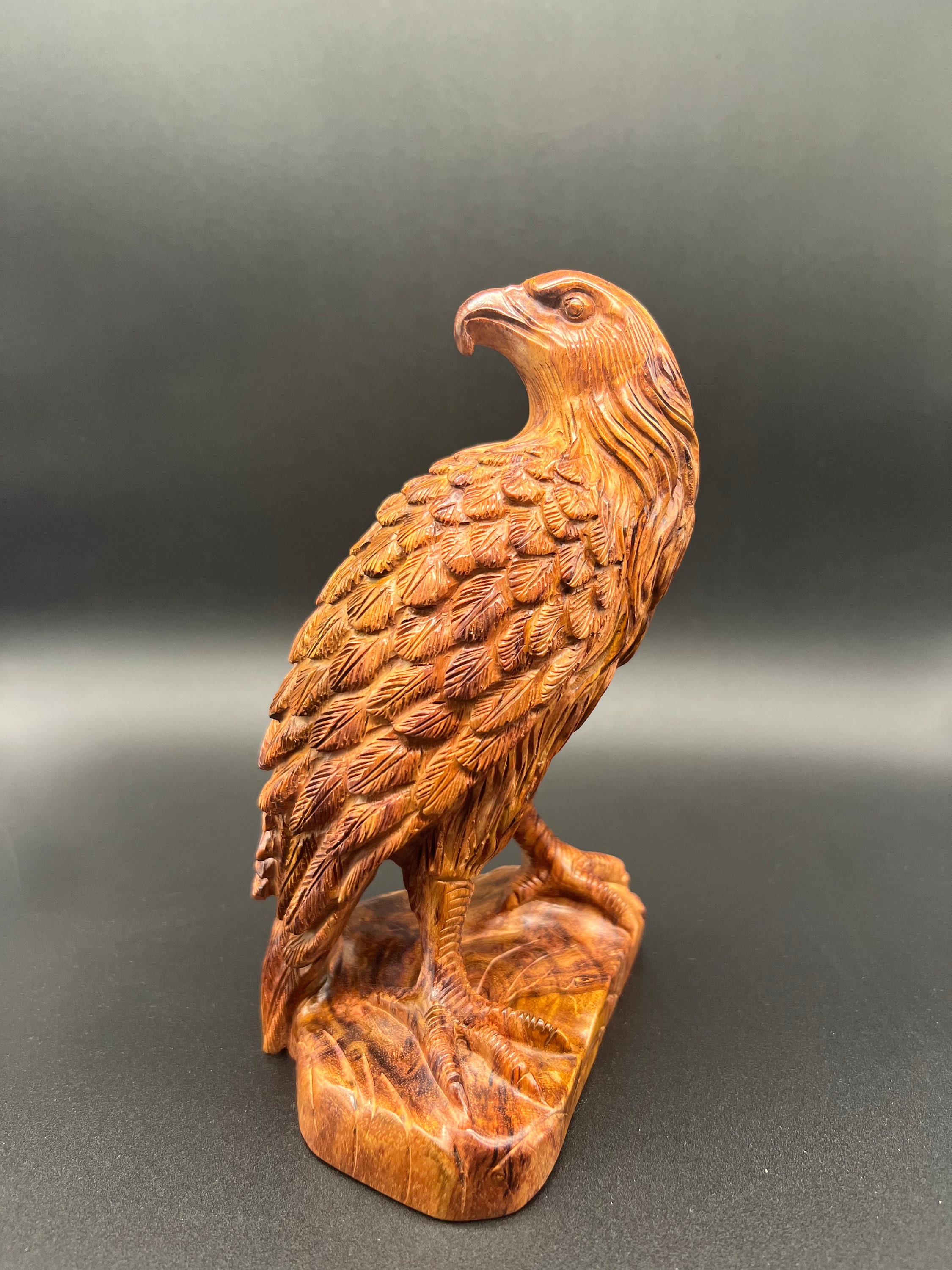 Wooden Eagle Sculpture,sculpture on the Table,chinese Huanghuali Wood ...