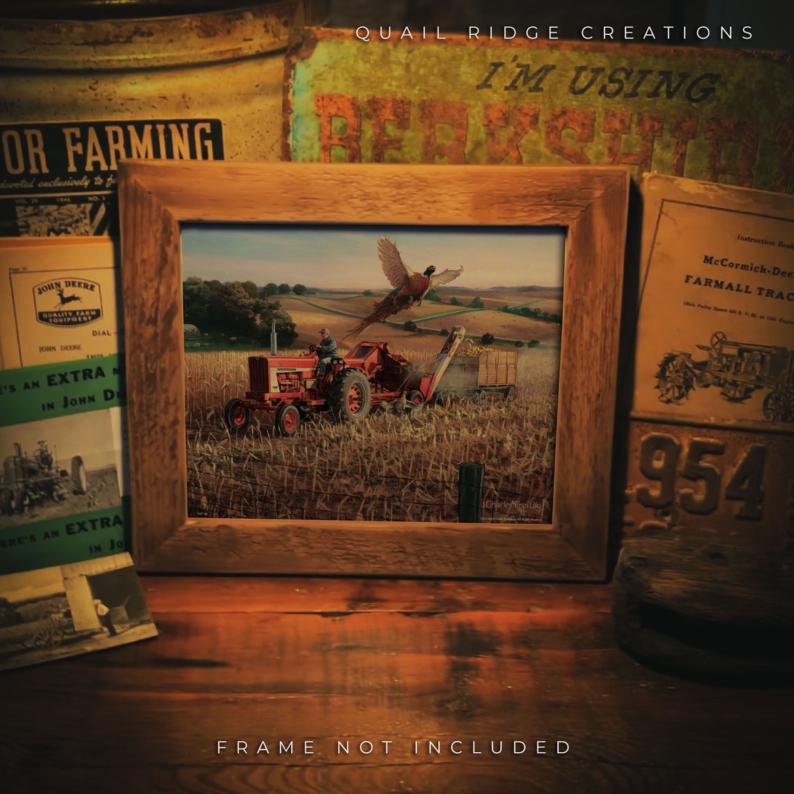 Vintage Farmall IH Tractor Art Print 8x10 Unframed Charles - Etsy