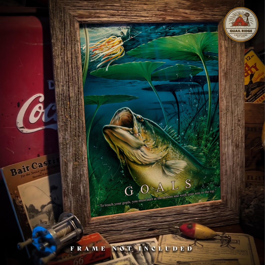 Largemouth Bass Motivational Poster Art Print 11X14 Unframed Wildlife ...