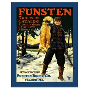 Vintage Trapping Catalog Magazine Cover Art Print 11X14 Unframed ...