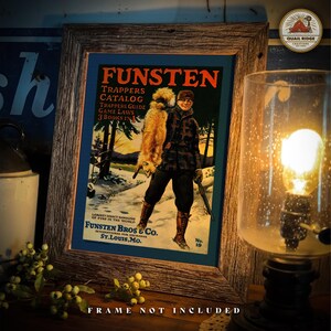 Vintage Trapping Catalog Magazine Cover Art Print 11X14 Unframed ...