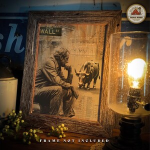 Vintage Stock Market Art Print 11x14 Unframed the Thinker Day Trader ...