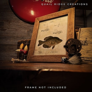 Vintage Fishing Lures Patent Art Print 8x10 Unframed Crappie Fishing ...