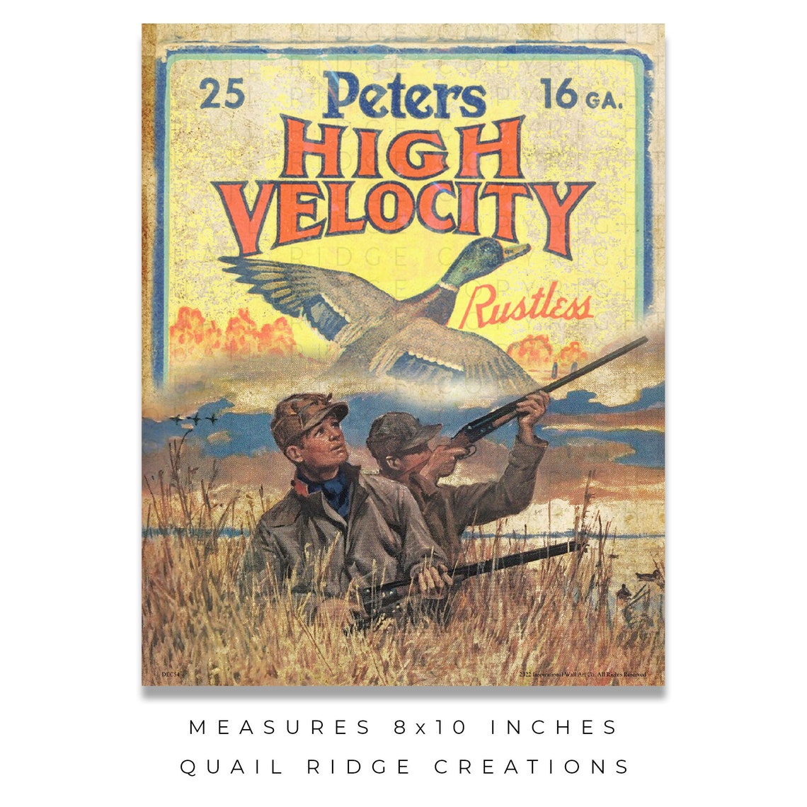 Vintage Peters Shotgun Shell Box Art Print 8x10 Unframed - Etsy