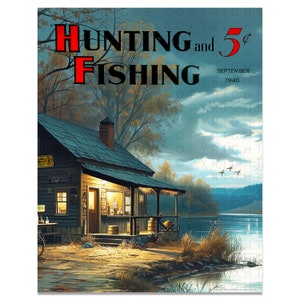 Vintage Duck Hunting Magazine Cover Art Print 11x14 Inches Unframed ...