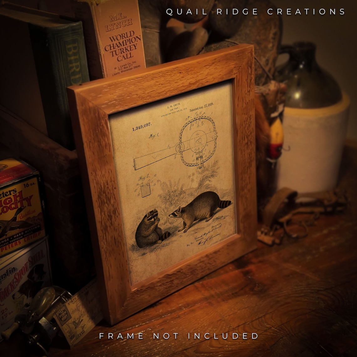 Vintage Animal Trap Patent Art Print 8x10 Unframed Raccoon - Etsy
