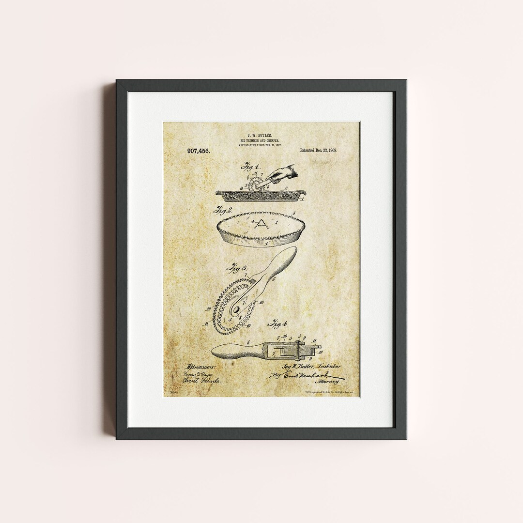 Vintage Bakery Patent Art Print 8x10 Unframed Pastry Chef Pie Cake ...