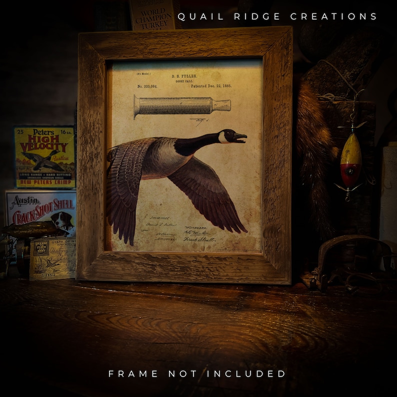 Vintage Duck Call Patent Art Print 8x10 Unframed Decoys Canada - Etsy