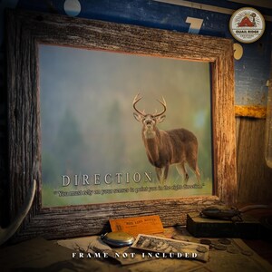 Whitetail Deer Art Motivational Poster Art Print 11x14 Unframed Deer ...