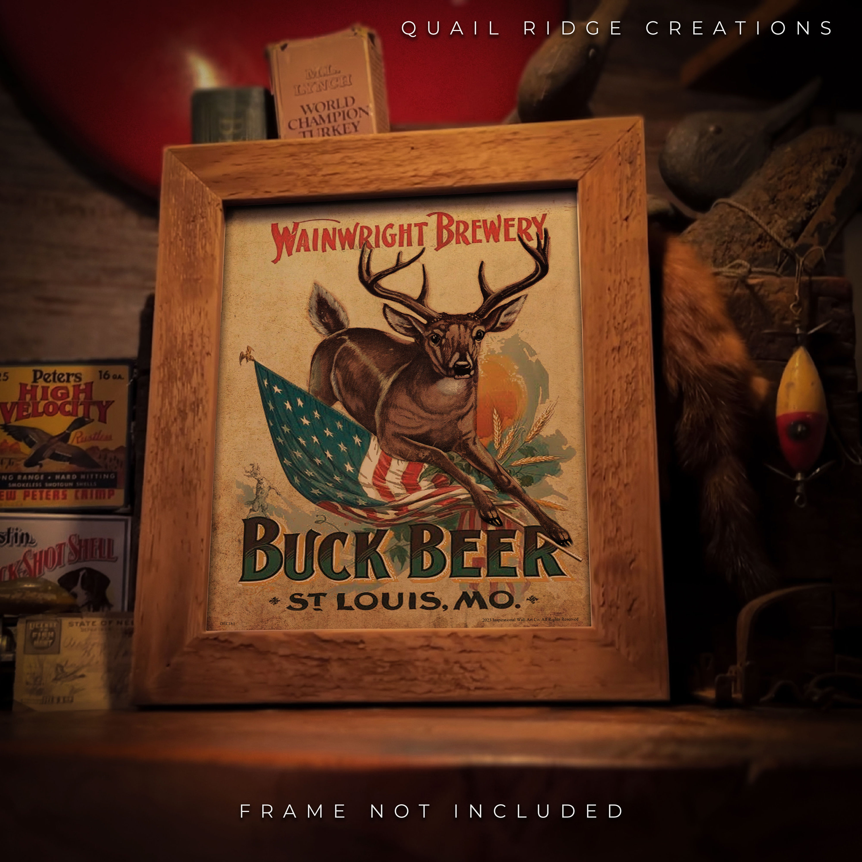 Vintage Buck Beer Print: Whitetail Deer, Brewery Art (8x10 Unframed) - Etsy