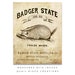 Vintage Badger State Lager Beer Label Art Print: Madison Wisconsin Bar ...