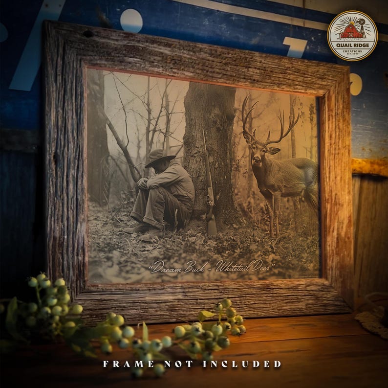 Vintage Whitetail Deer Art Print: Dream Buck Wildlife Photography ...