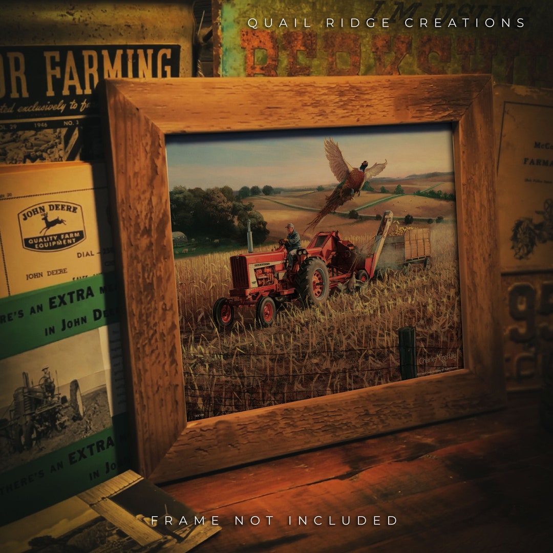 Vintage Farmall IH Tractor Art Print 8x10 Unframed Charles Freitag Kids ...